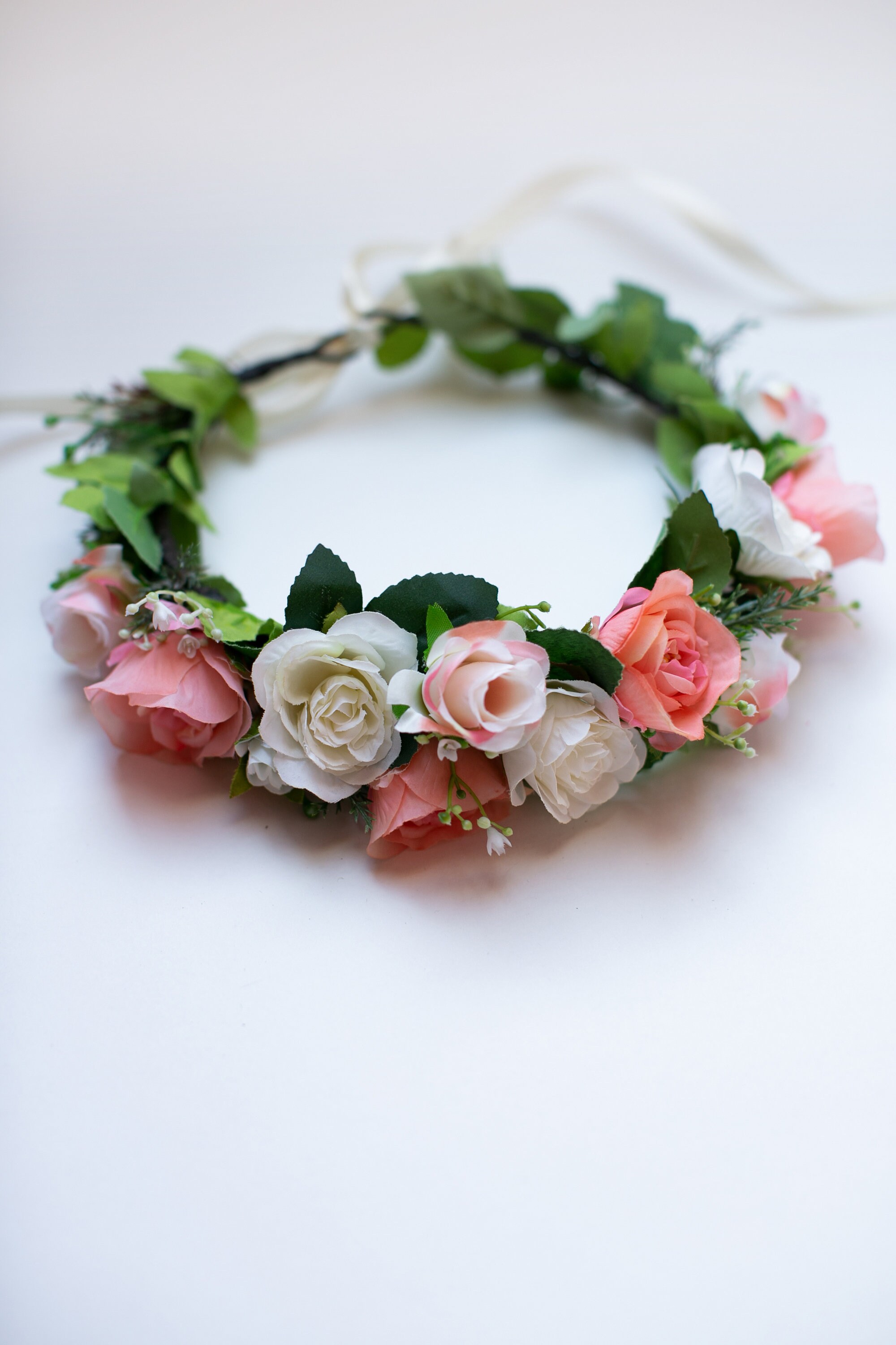 Flower Girl Crown Rustic Bridal Crown Flower Crown Baby | Etsy