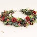 Christmas Flower Crown Holly Crown Winter Hair Accessories - Etsy