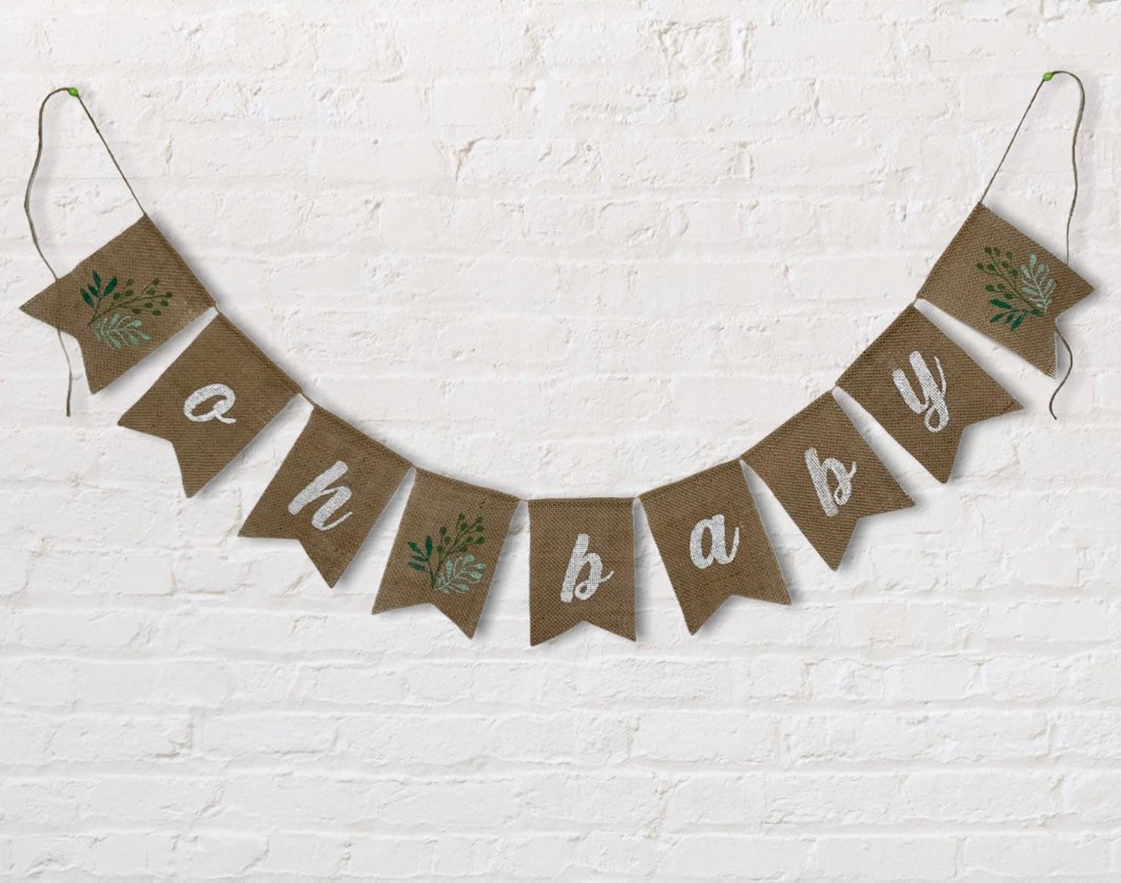 Greenery Baby Shower Banner Greenery Shower Decorations Baby - Etsy