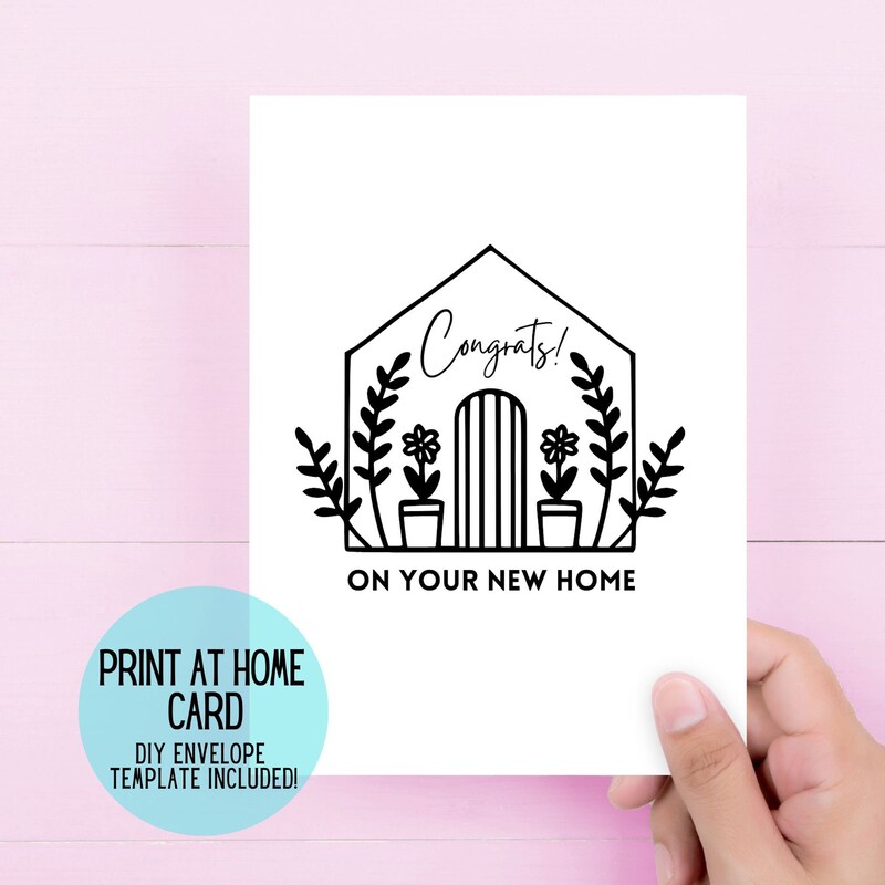 Printable Card New House - Etsy