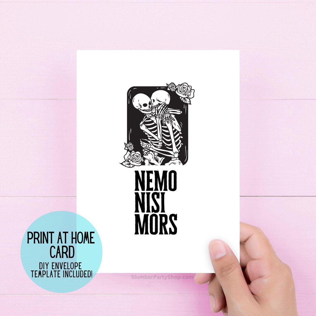 Funny Printable Valentine's Day Card | Latin Gothic Anniversary Card ...