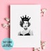 Printable Queen Mom Card | Digital Mothers Day Card for Mom | Print at ...
