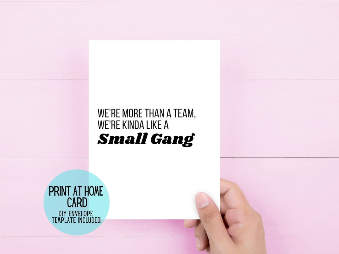 Team Appreciation Card | Team Building Card | Employee Recognition ...