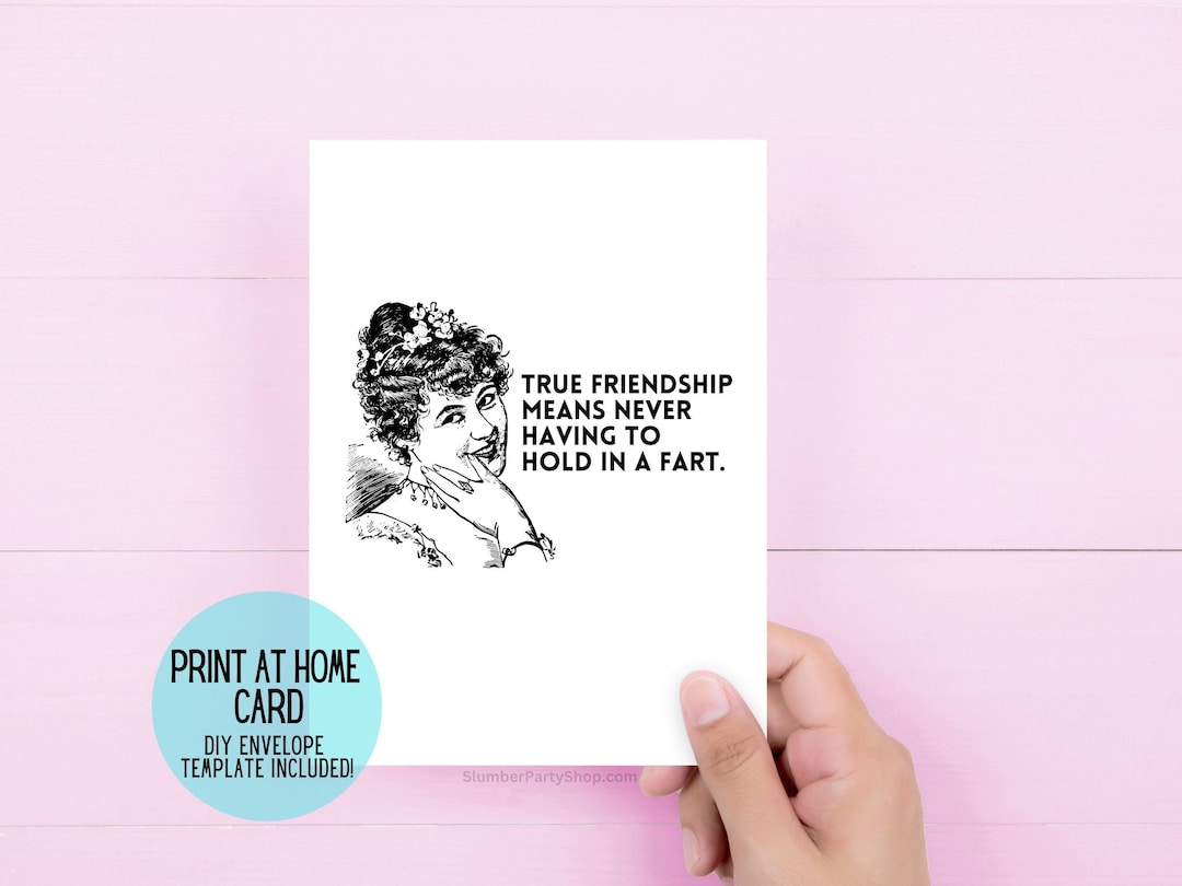 Printable Best Friend Card | Card for Friend's Birthday | Bestie Card ...