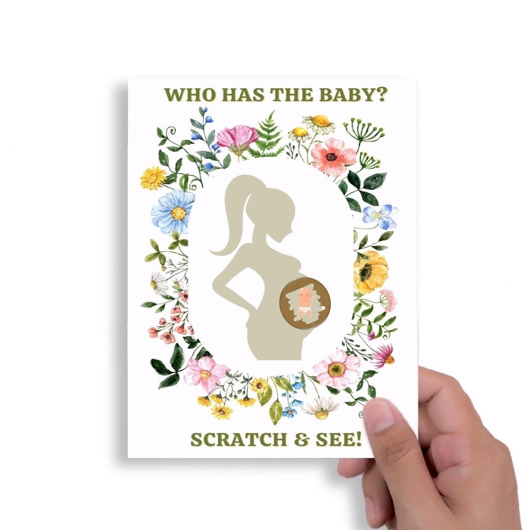 Baby Shower Scratch off Game Tickets: Garden Theme - Etsy