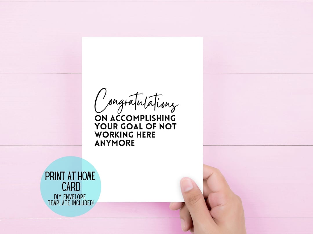 Printable Coworker Goodbye Card | Leaving Coworker | Colleague Going ...