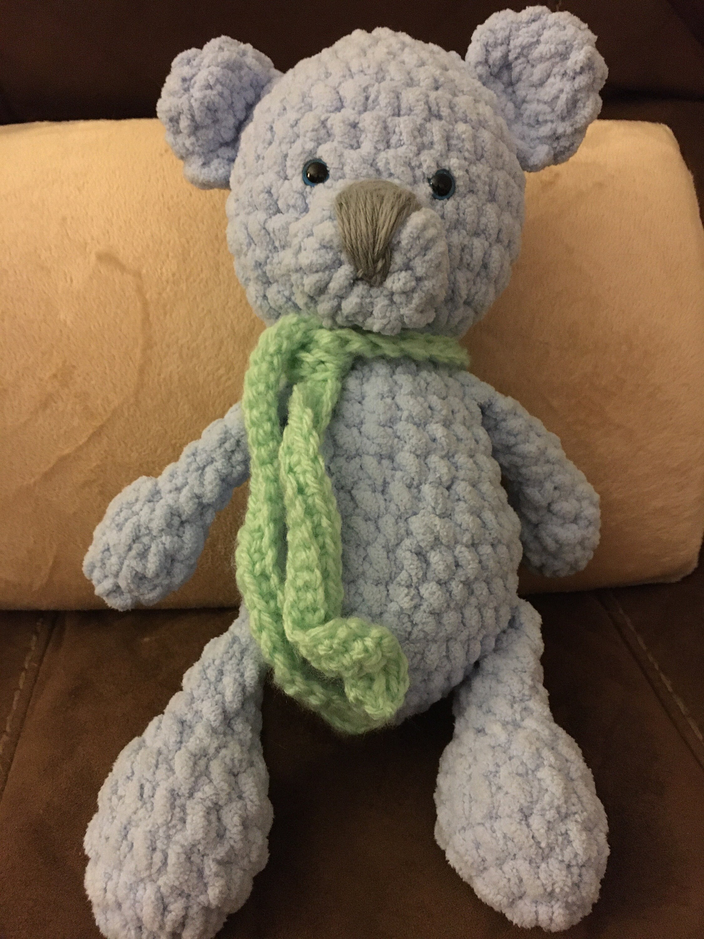 Handmade Teddy HUGGA Bears Soft Bernat Blanket | Etsy