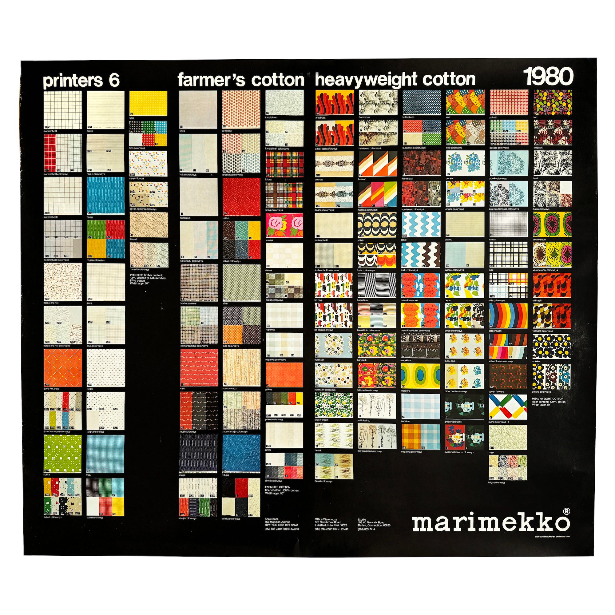 1980 Marimekko Promotional Poster - Etsy