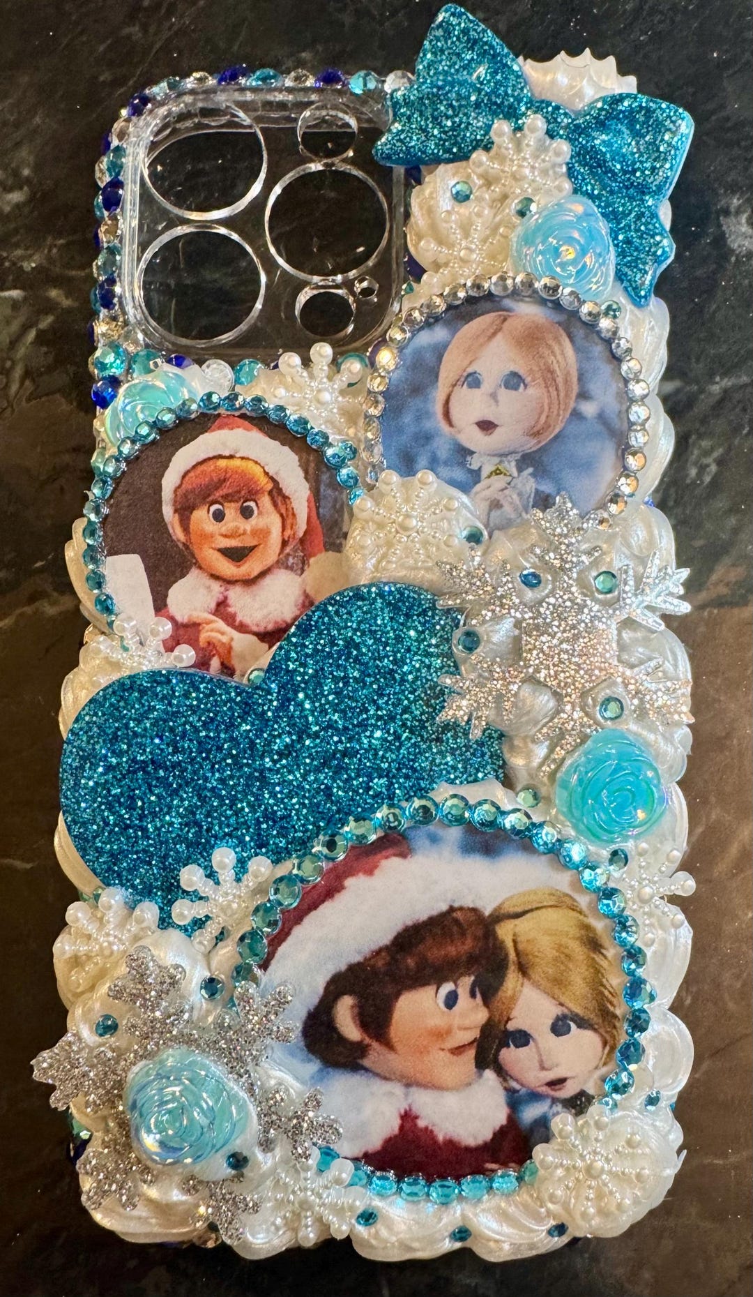 Beautiful Blue, Silver and White Chris and Jessica From Santa Claus is ...