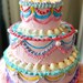 3 Tier Faux Cake Lamp Fun Pink Dessert Decor Quirky Room Accent Unique ...