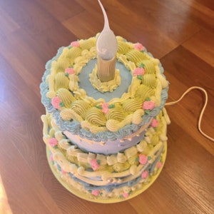 Customizable Fake Cake Lamp // Sweet Glow Cake Lamp // Fake Food Art ...