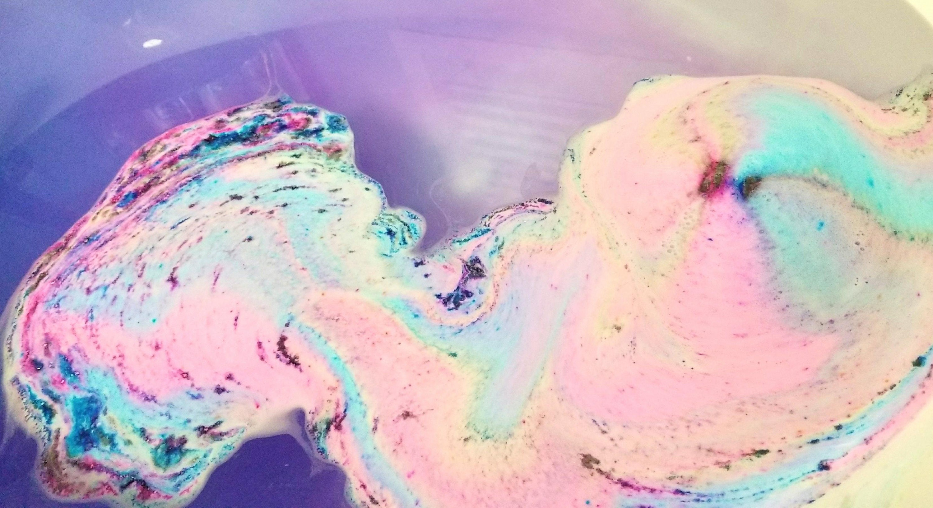 Galaxy Bath Bomb Cosmic Bath Bombs Vegan Handmade Day | Etsy