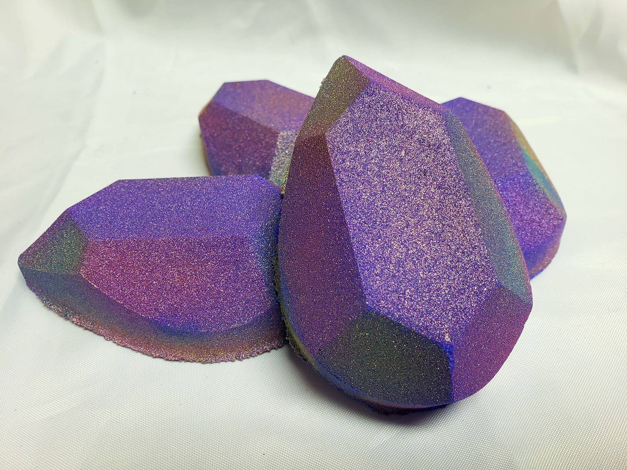 Iridescent Gem Shaped Bath Bomb Diamond Bath Bombs - Etsy