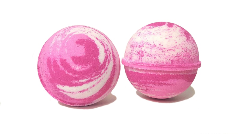 Pink Sugar Bath Bomb Bath Bombs Bath Fizz Vegan - Etsy
