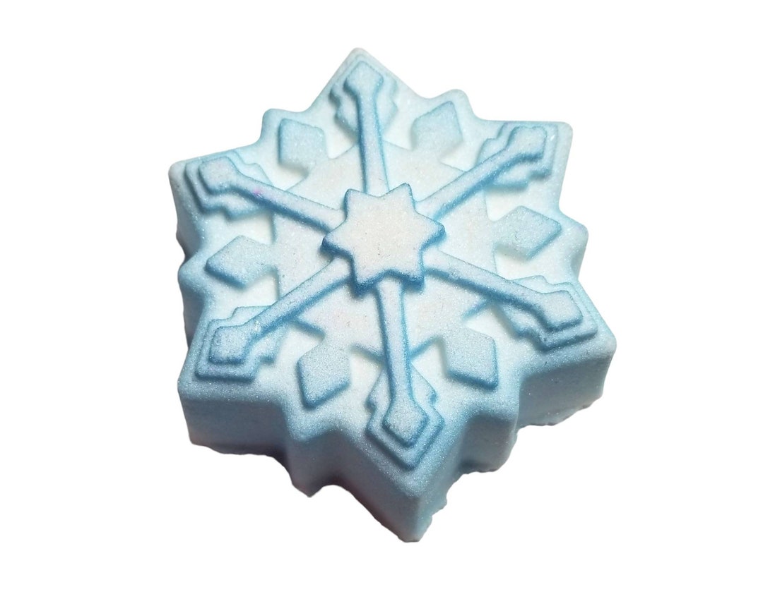 Snowflake Bath Bomb | Christmas Bath Bombs | Vegan | Handmade - Etsy