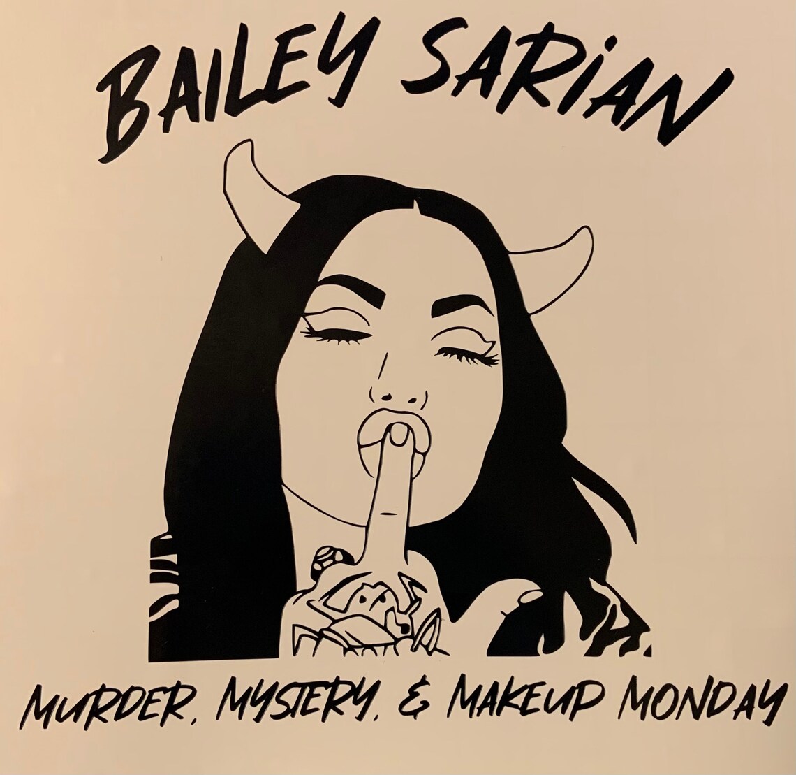 Hand-drawn Digital Bailey Sarian Murder Mystery and Makeup Monday ...