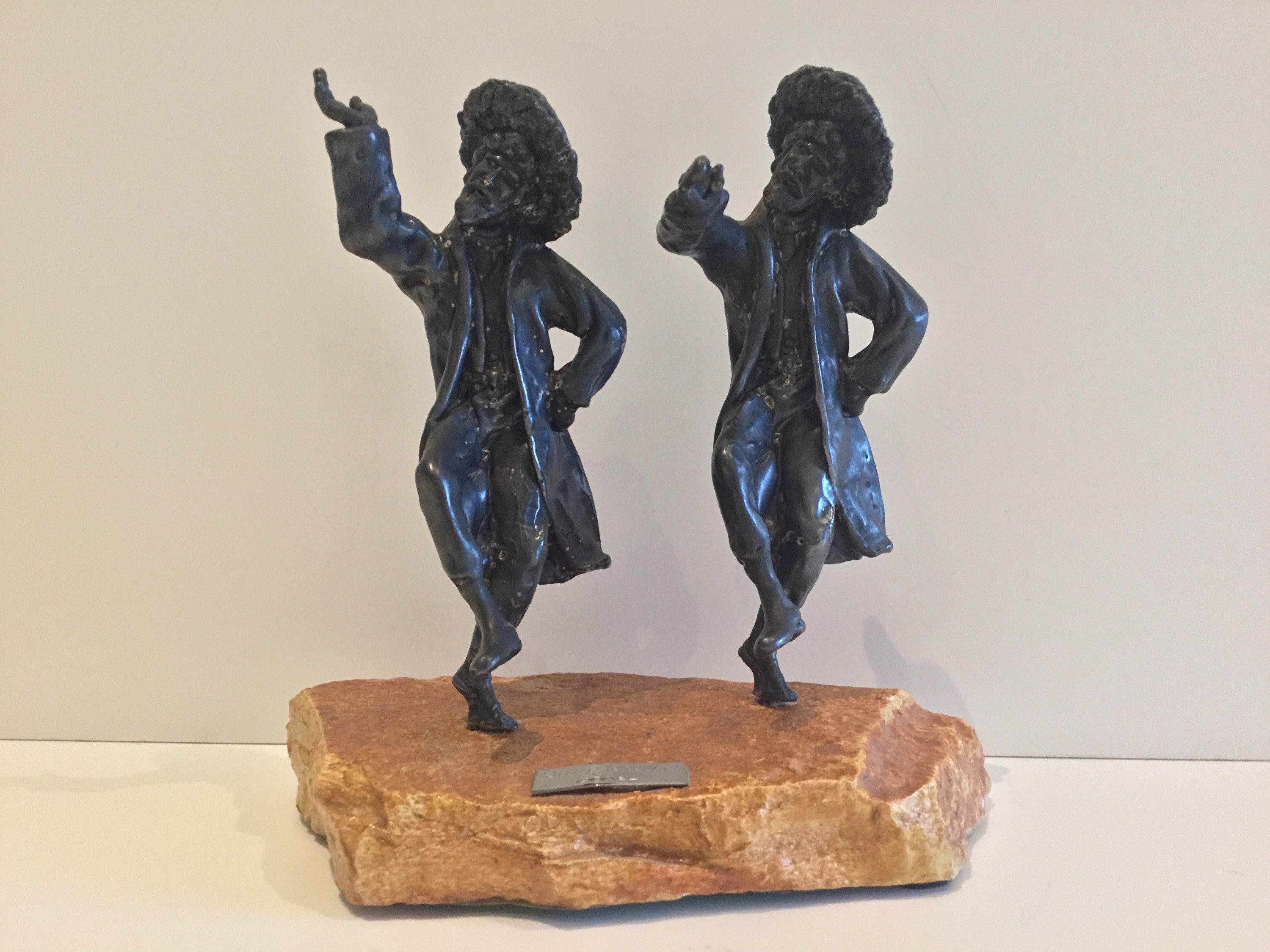 Sterling Silver Figurines of Two Rabbis israel 1920s Isaac - Etsy