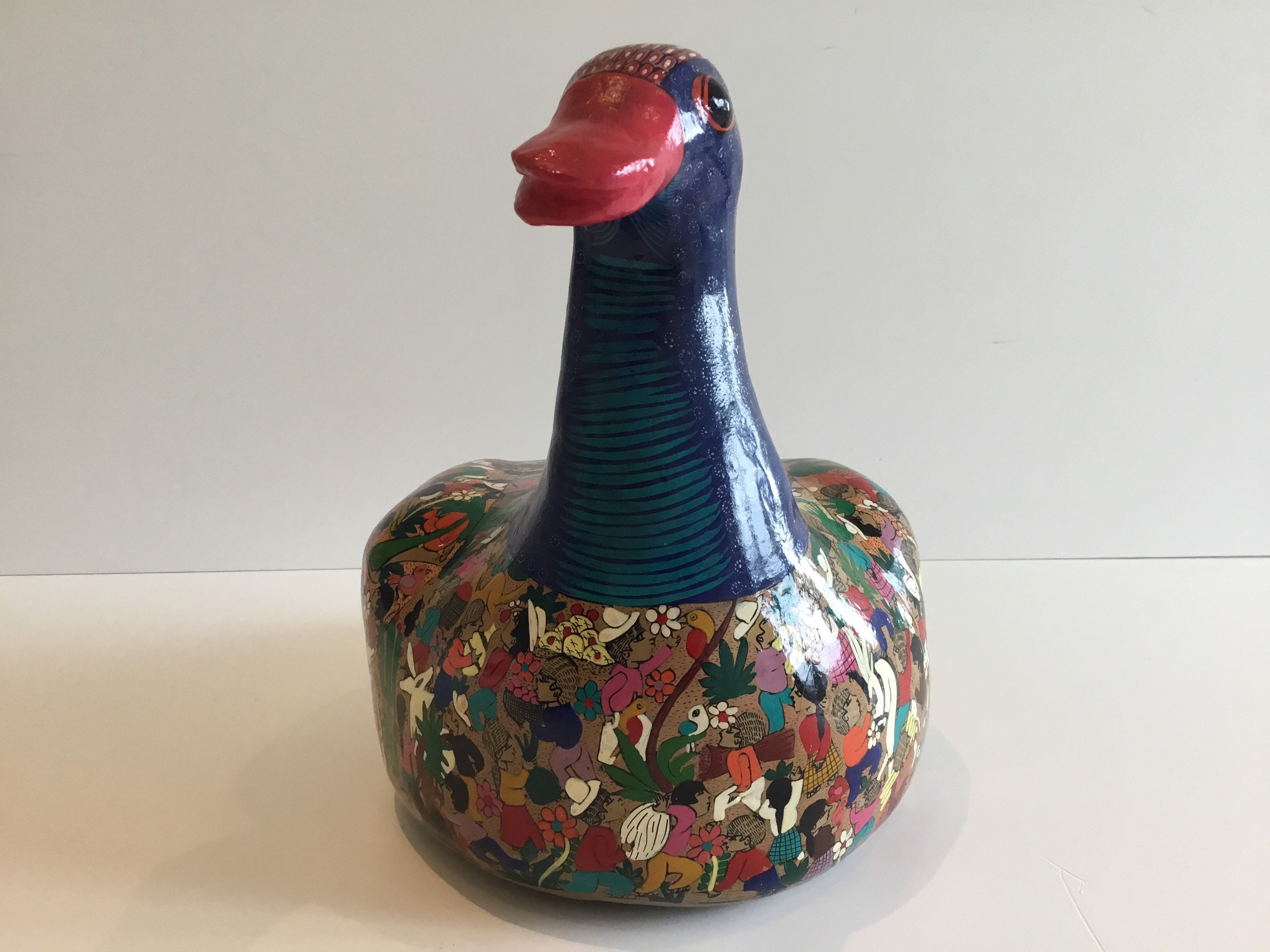 Hand Painted Ceramic Duck 1970s - Etsy