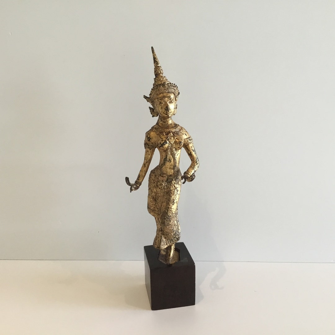 Theppanom Temple Dancer (1900s) Standing Bronze Statue - Etsy