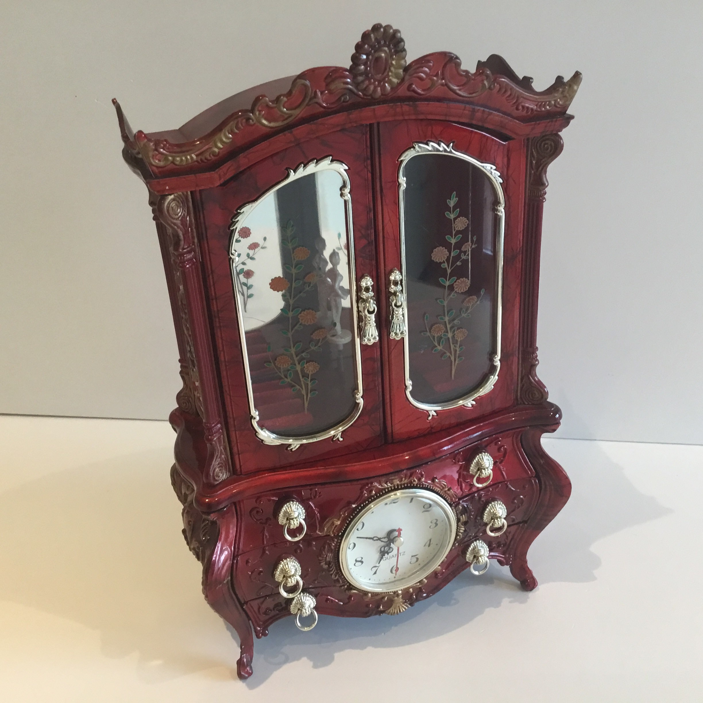 Rare Music Box Clock Cabinet 1970s Made in Japan - Etsy