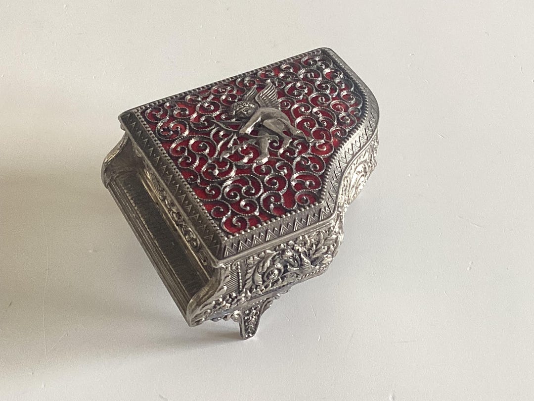Metal Piano (1950s) Music Box Container - Etsy