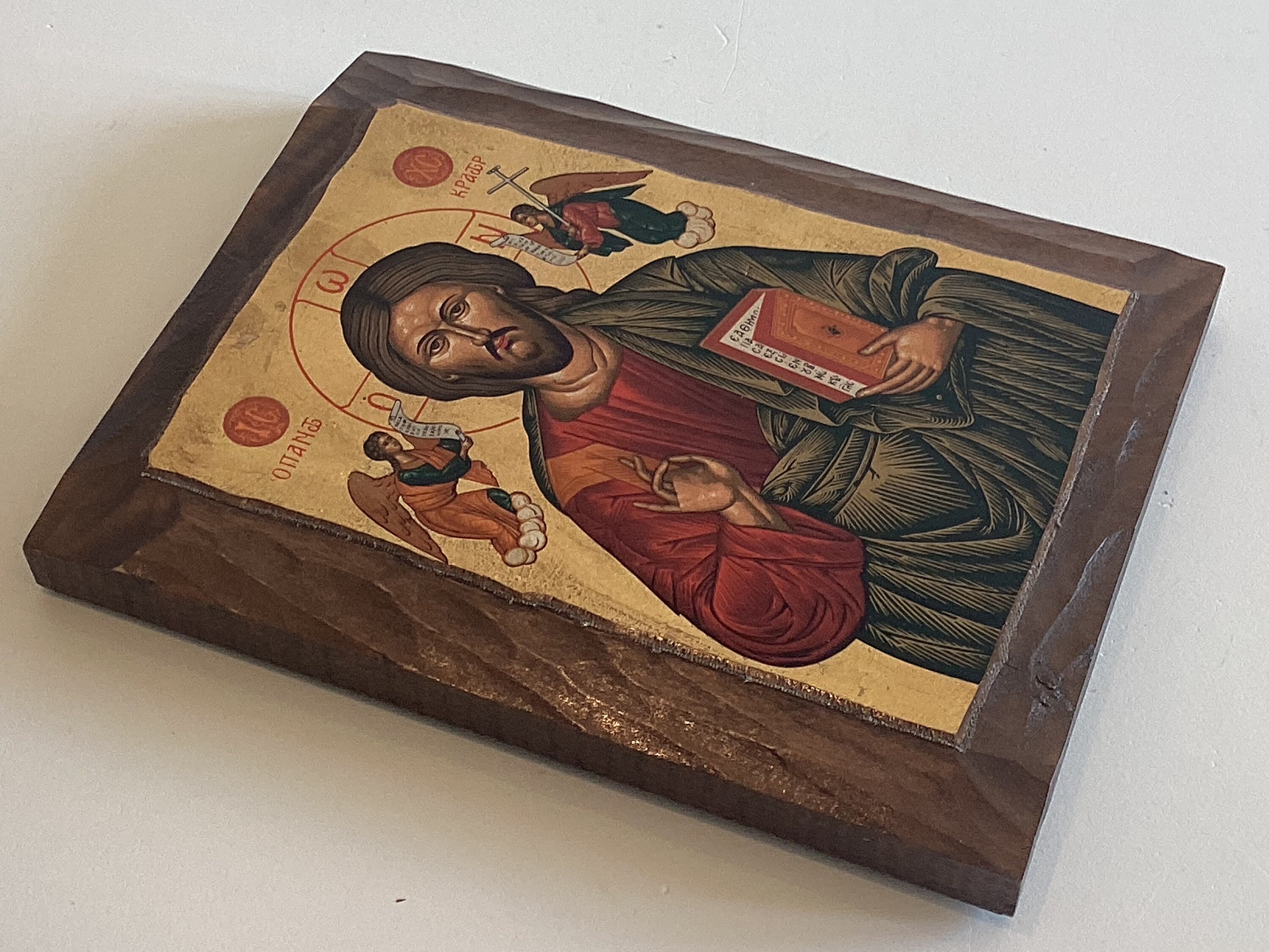 Vintage Icon | 1960s Jesus Christ Pantocrator, Hand Painted Gold ...