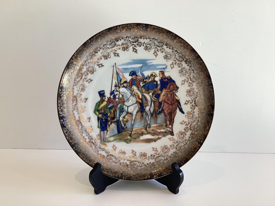 Vintage Plate | 1940s Geman Schumann Arzberg Cabinet Plate 71, Gold ...