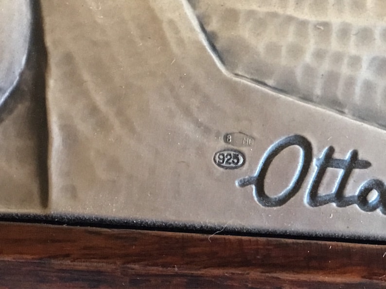 Large Silver Bas-relief ottaviani 1960s Saint Mary Made in - Etsy