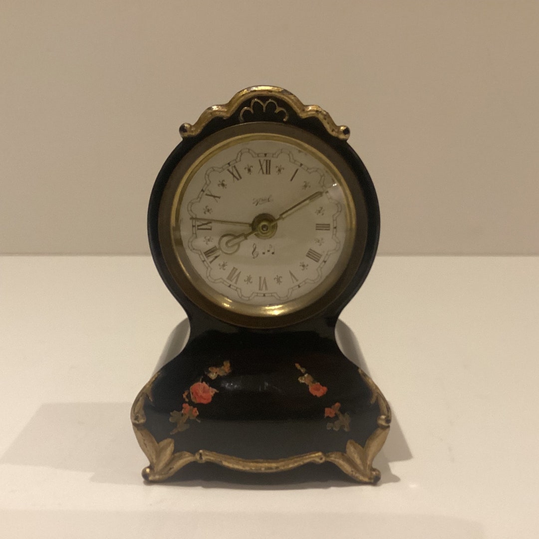 Table Alarm Clock 1950s ariel Musical Alarm Made in Switzerland - Etsy