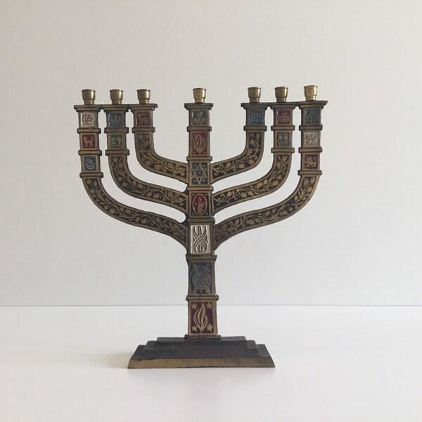 Brass Menorah - Etsy