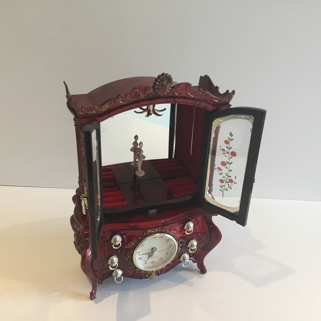 Rare Music Box Clock Cabinet (1970s) Made in Japan (reserved) - Etsy