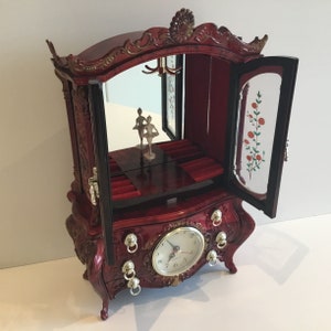 Rare Music Box Clock Cabinet 1970s Made in Japan - Etsy