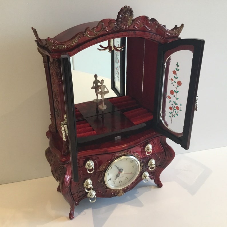 Rare Music Box Clock Cabinet 1970s Made in Japan - Etsy