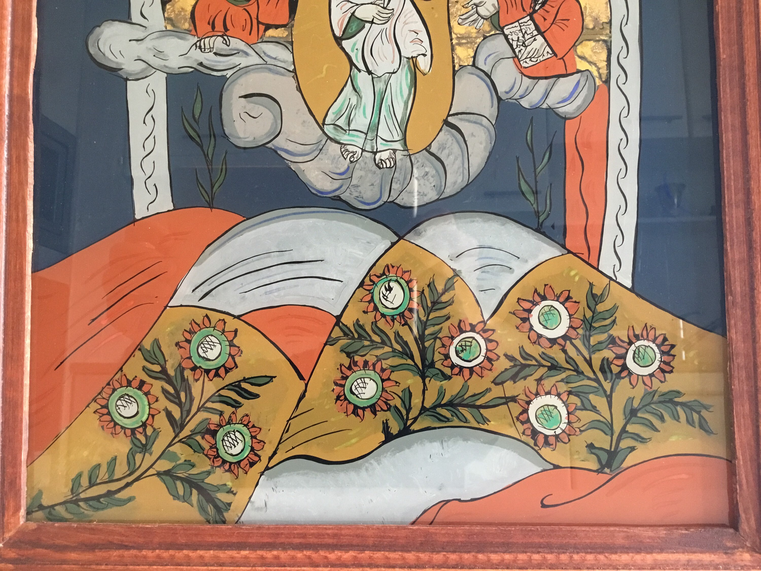 Rare Orthodox Icon 1900s on Reverse Glass - Etsy