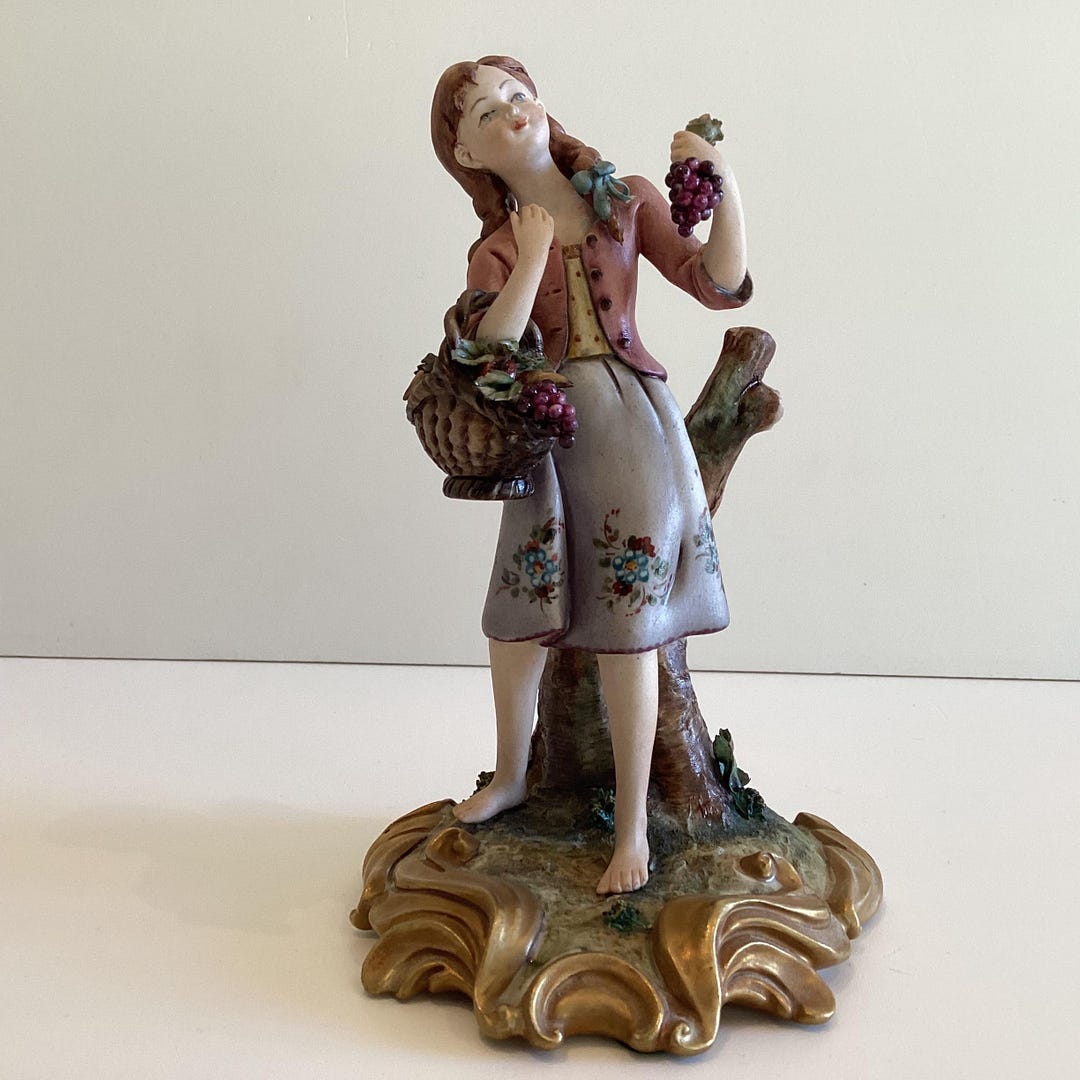 Vintage Capodimonte | Volta Artist 1950s Porcelain Figurine, Signed ...