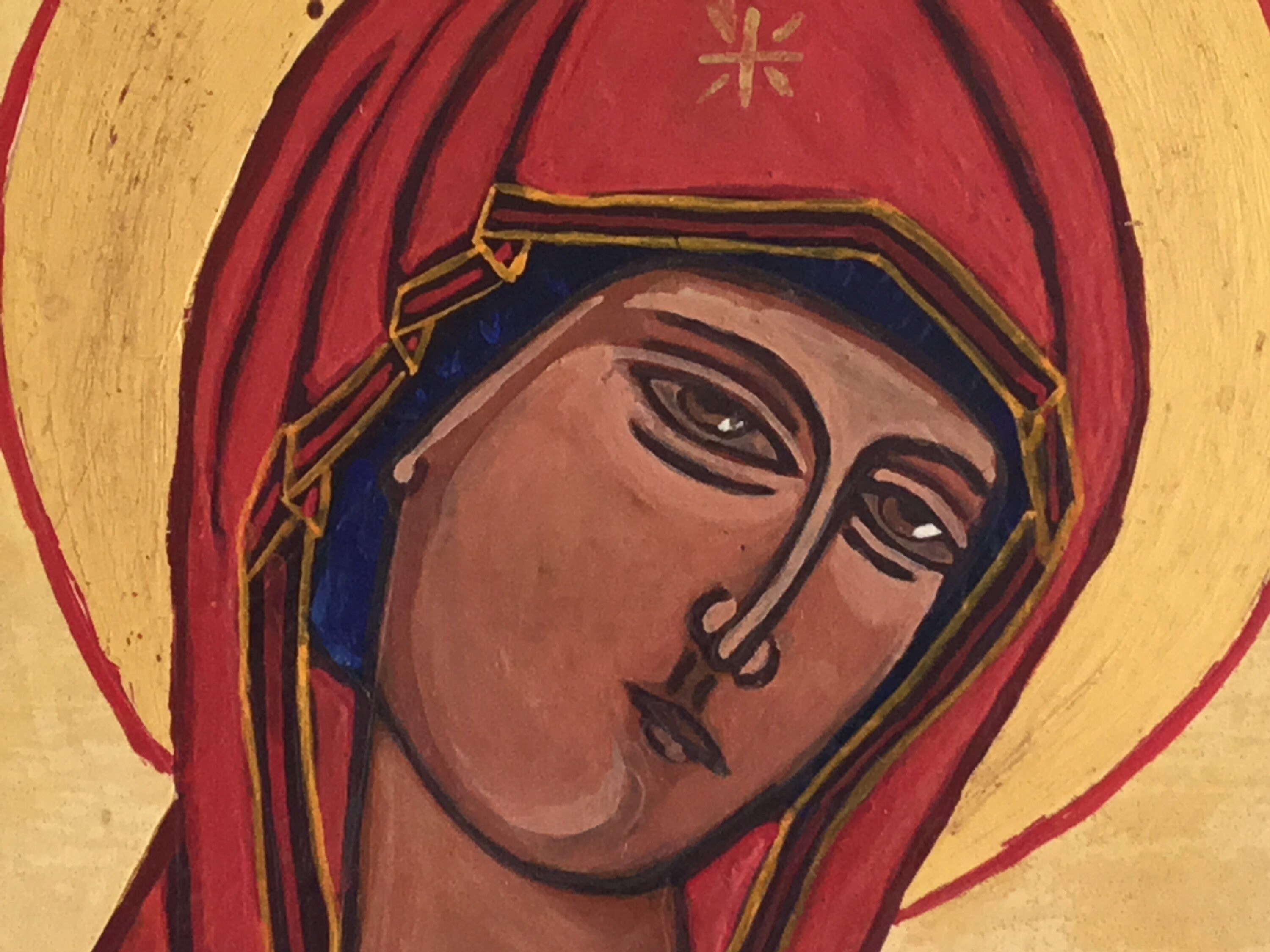 Saint Mary Icon 1940s Orthodox Icon - Etsy