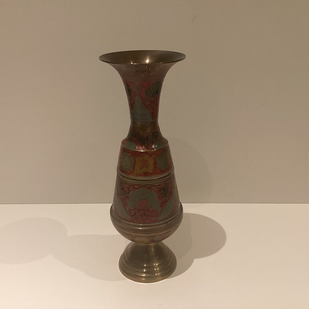 Antique Copper Vase (1940s) Collectible Home Decor Art Made in India - Etsy