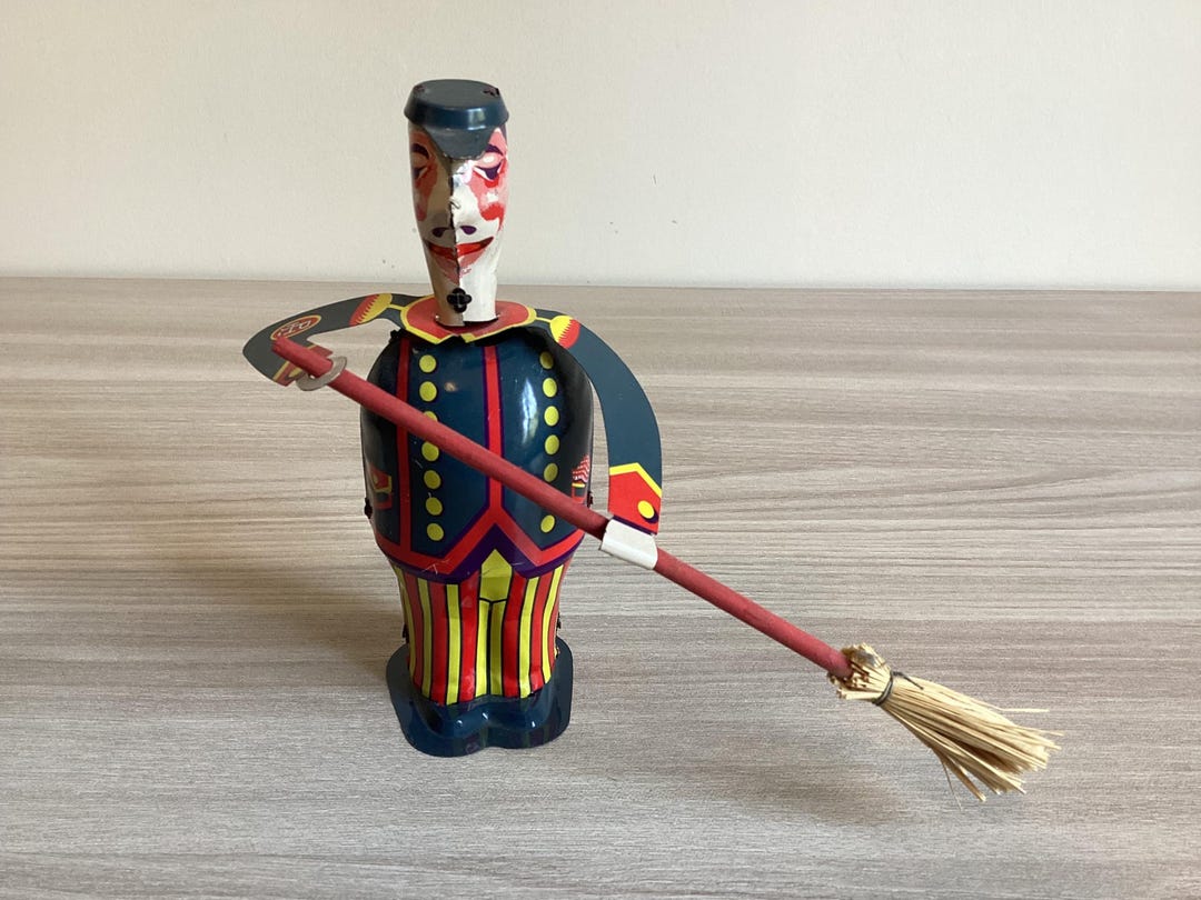 Automaton Street Cleaner (1990s) Tin Toy - Etsy