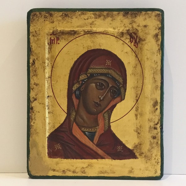 Virgin Mary Icon - Etsy
