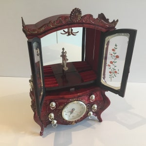 Rare Music Box Clock Cabinet 1970s Made in Japan - Etsy