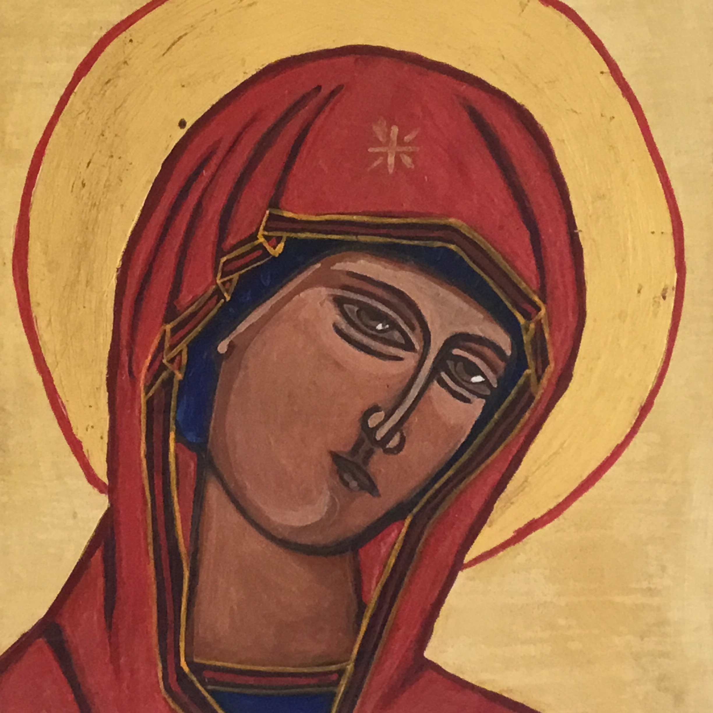 Saint Mary Icon 1940s Orthodox Icon - Etsy