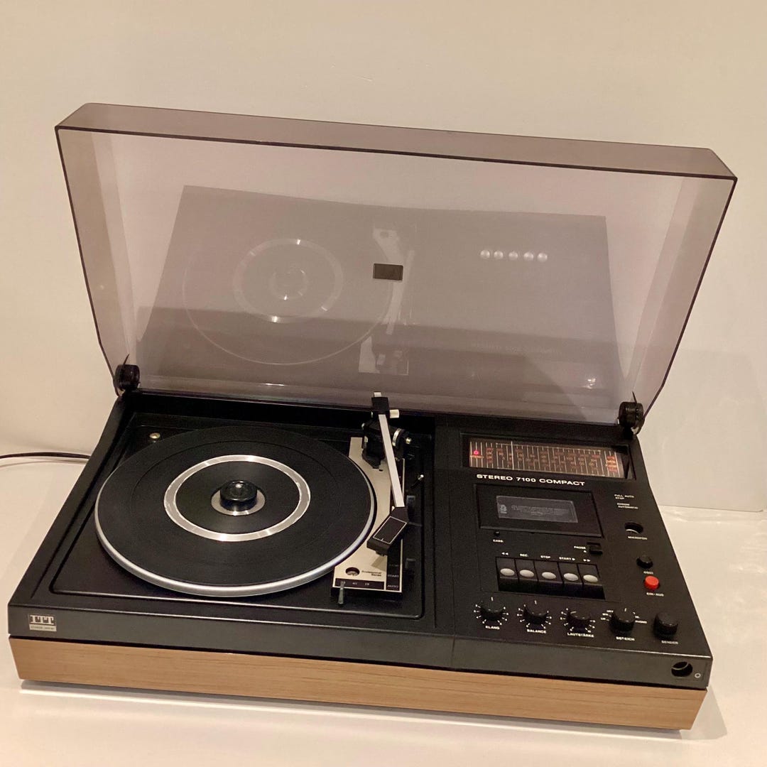 Vintage Stereo ITT Schaul Lorenz 7100 (1970s) Germany, Radio Turntable ...