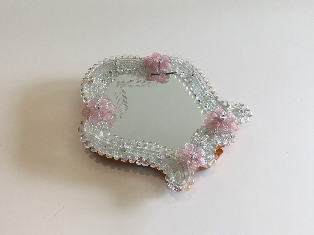 Rare Mirror in Murano Glass 1950s Made in Italy - Etsy