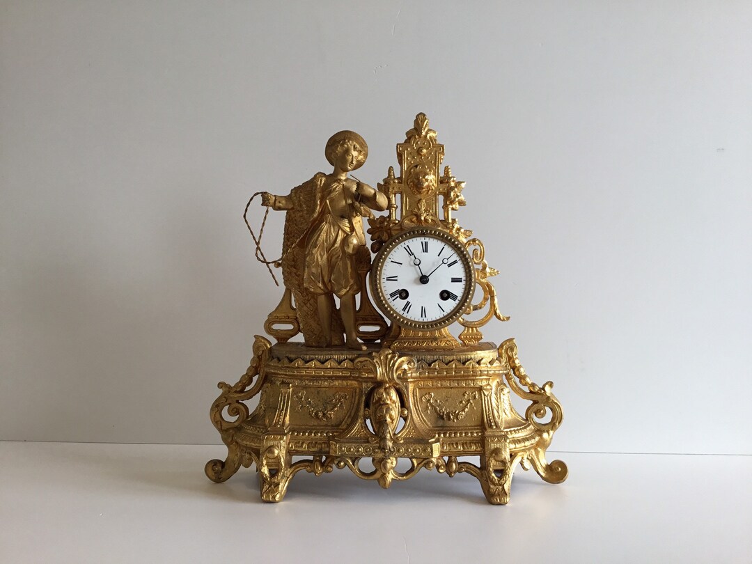 Antique Clock | French Gilded Pendulum by Barrard & Vignon, Samuel ...