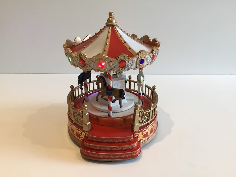Vintage Carousel | Musical Horse Merry-go-round With LED Lights ...