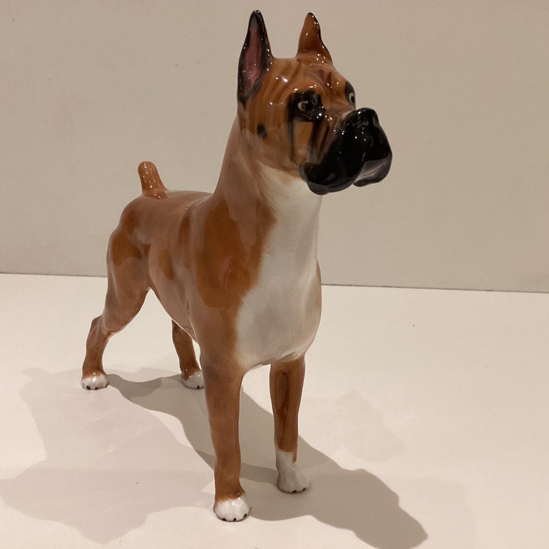 Vintage Royal Doulton Boxer | Peggy Davies HN 2643 Bone China Dog ...