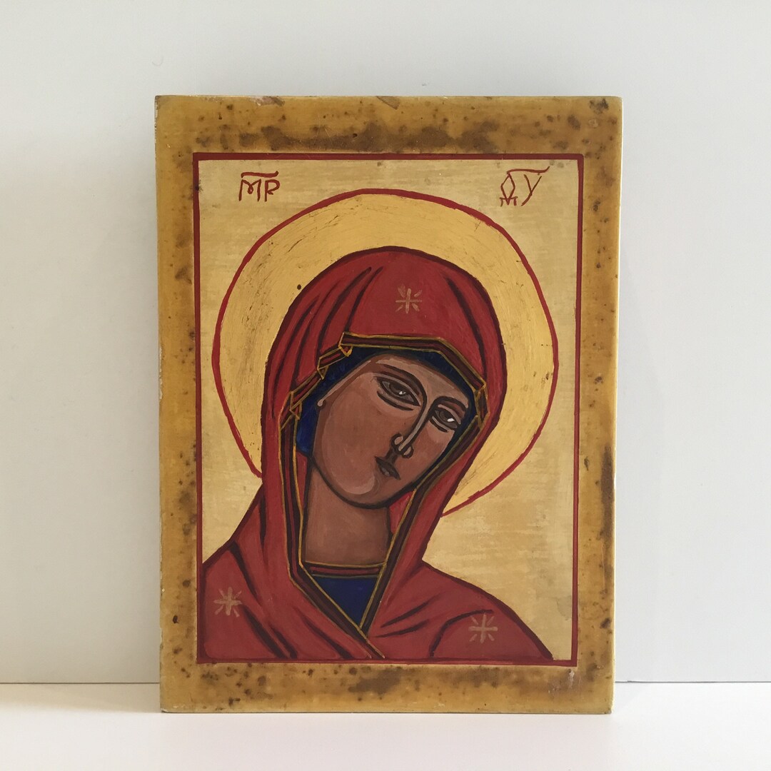 Saint Mary Icon (1940s) Orthodox Icon - Etsy