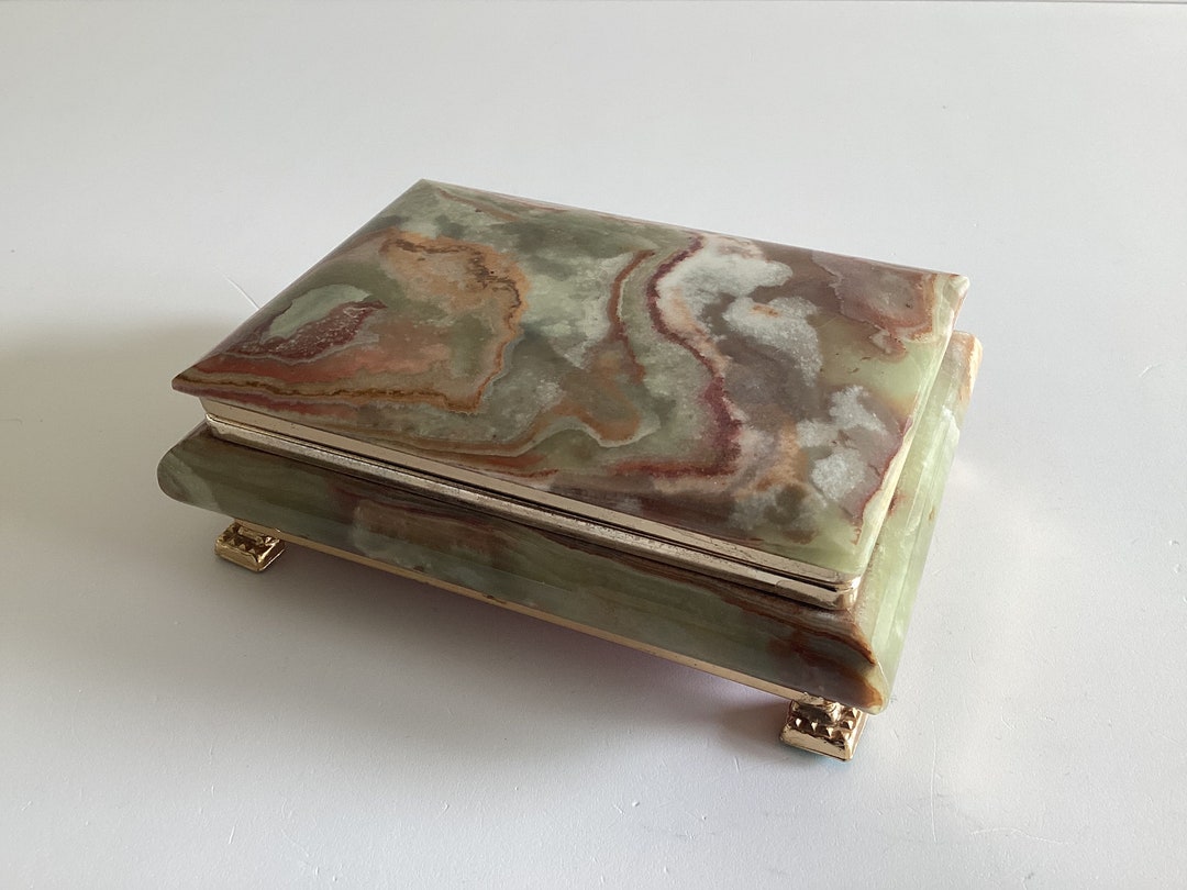 Rare Alabaster Jewellery Box (1950s) Made in Italy - Etsy