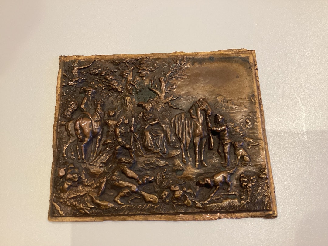 Miniature Copper Bas-relief (1800s) “henry” Made in France - Etsy