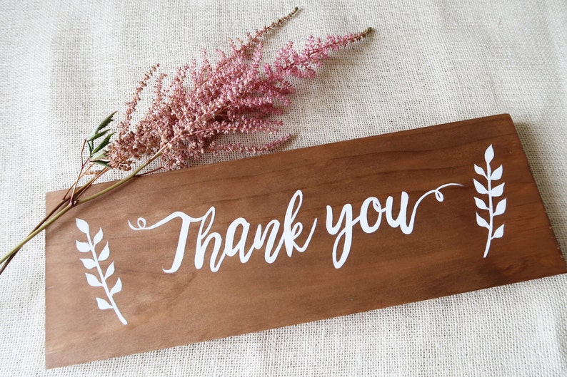 Thank You Wedding Sign. Rustic Wedding Sign. Wedding Ceremony - Etsy